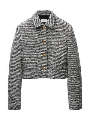 Versace Bouclé Wool Jacket - Multicolor