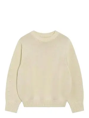 TOTEME Cotton Crewneck Sweater - Yellow