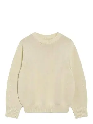 TOTEME TOTÊME Cotton Crewneck Sweater Yellow