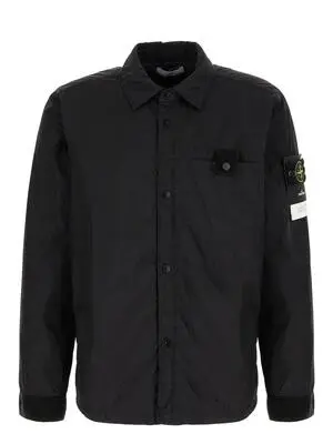 Stone Island Long Sleeve Button Detailed Jacket - Multicolor