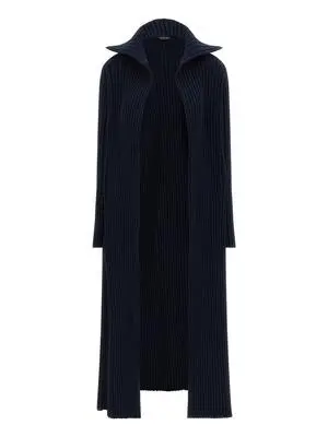 Balenciaga Ribbed Cardigan - Blue