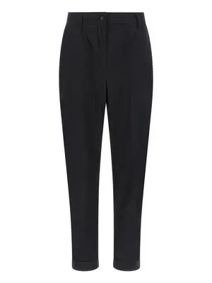 Kiton Poplin Pants - Black