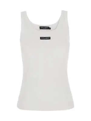 Dolce & Gabbana Logo Cotton Tank Top - Multicolor
