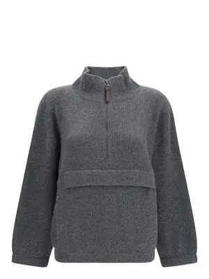 Brunello Cucinelli Cashmere Sweater - Gray