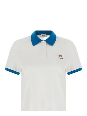 Versace Medusa' Polo Shirt - Blue