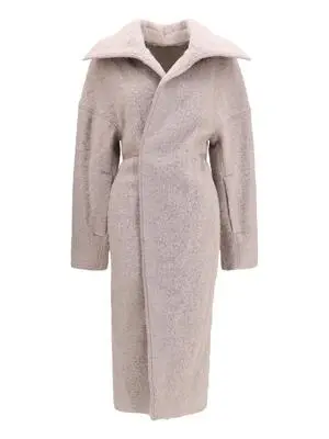 Rick Owens Dracucollar Belted Coat - Pink