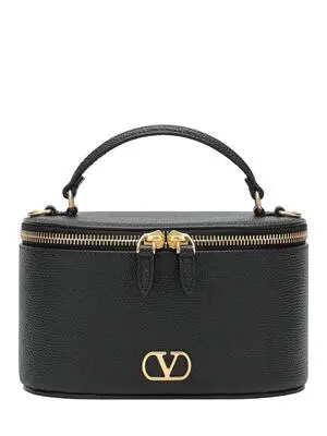 Valentino Garavani VALENTINO GARAVANI VLogo Signature Mini Vanity Bag Black