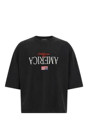 WILLY CHAVARRIA Welcome To America- Buffalo' T-shirt - Black