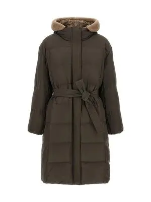 Brunello Cucinelli Long Down Jacket - Multicolor
