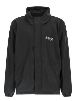 Balenciaga Political Campaign Anorak - Black