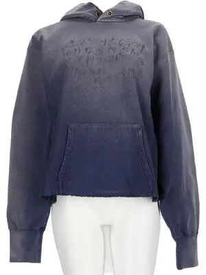 MAISON MARGIELA Cotton Hooded Sweatshirt - Blue