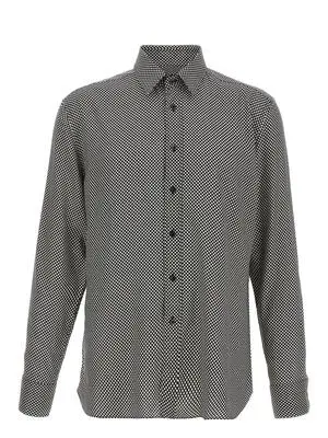 TOM FORD Tom Ford Men Polka Dot Shirt Multicolor