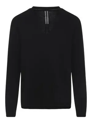 Rick Owens Oversized Extreme V-neck Pullover - Black