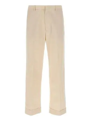 Valentino Garavani Cotton Trousers - Cream
