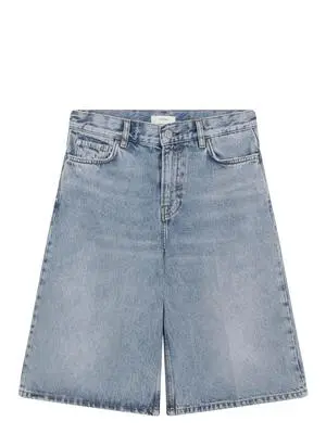 TOTEME True Vintage Denim Bermuda Shorts - Blue
