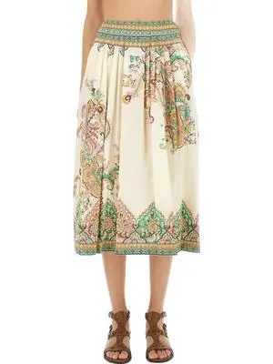 Etro Paisley Print Midi Skirt - Multicolor
