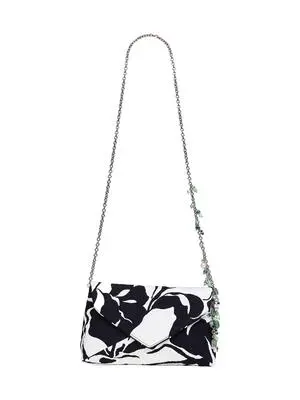 Dries Van Noten Black Clutch Bag With Chain Shoulder Strap - Multicolor
