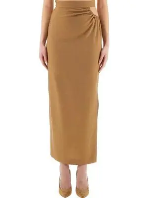 Max Mara MAX MARA Navona Long Skirt Cream