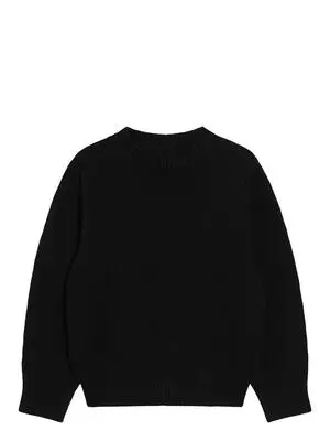 TOTEME Cotton Crewneck Sweater - Black