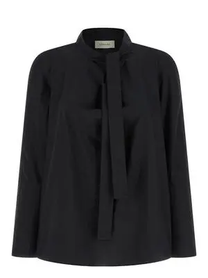 LEMAIRE Ascot Blouse - Black