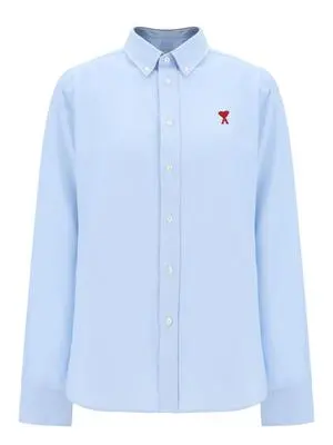 AMI Paris Cotton Shirt - Blue