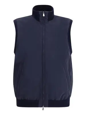 Brunello Cucinelli Sleeveless Vest Jacket - Blue