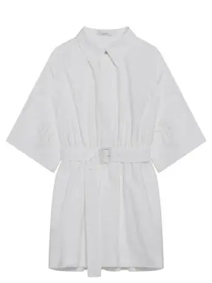 Givenchy Poplin Mini Chemisier Dress - White