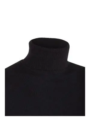 Malo MALO Cashmere Turtleneck Sweater Blue