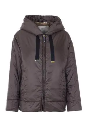 Max Mara Daria Padded Drip-proof Canvas Jacket - Brown