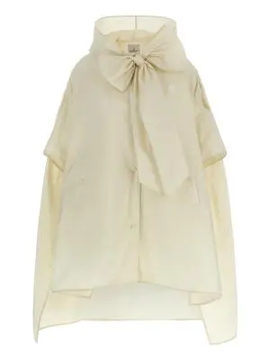 Moncler Taffeta Cape - Cream