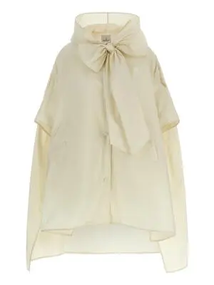 Moncler MONCLER Taffeta Cape Cream