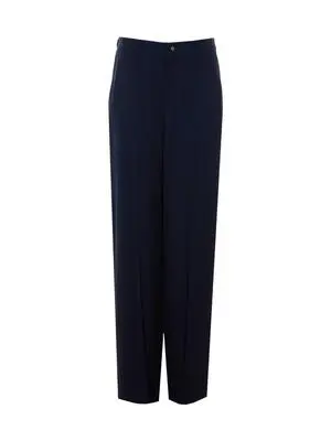 Gucci Silk Jacquard Pants - Blue