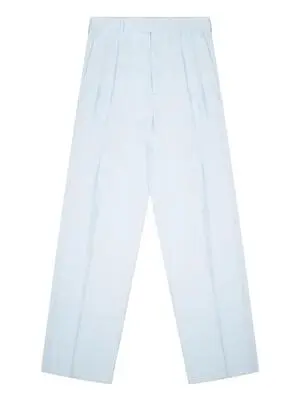 Bottega Veneta Silk Blend Tailored Pants - Blue