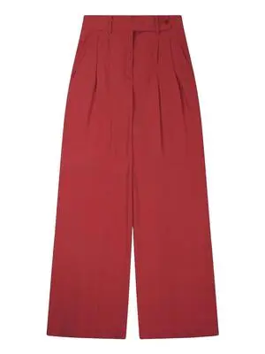 Alberta Ferretti Wide Leg Tailored Pants - Pink