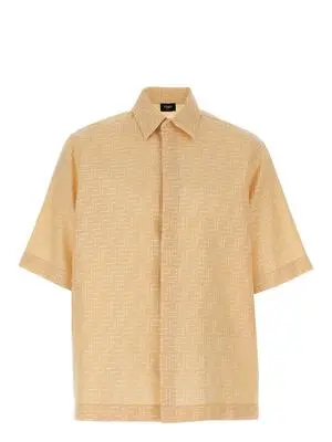 Fendi Ff Jacquard Shirt - Cream