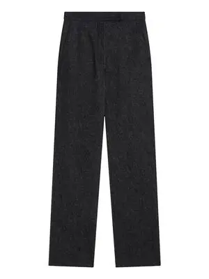 Max Mara Cotton Denim-effect Trousers - Blue