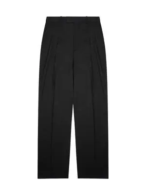 Bottega Veneta Silk Blend Tailored Pants - Black