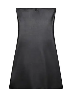 COURREGES Mini Bustier Lingerie Dress - Black