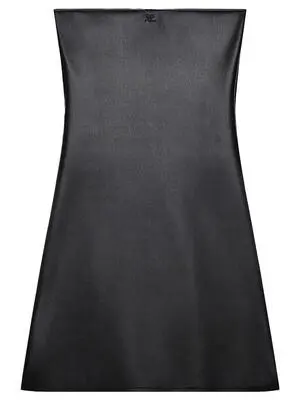 COURREGES Mini Bustier Lingerie Dress - Black
