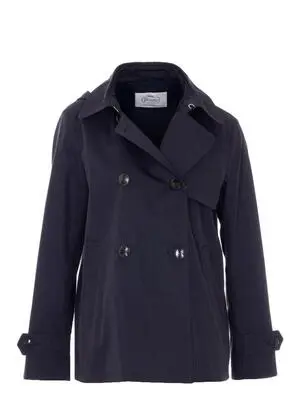 Herno Waterproof Peacoat - Blue