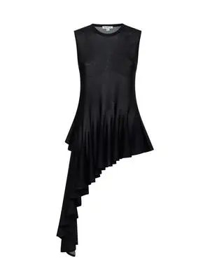 Alaïa Viscose Knit Asymmetric Godet Top - Multicolor