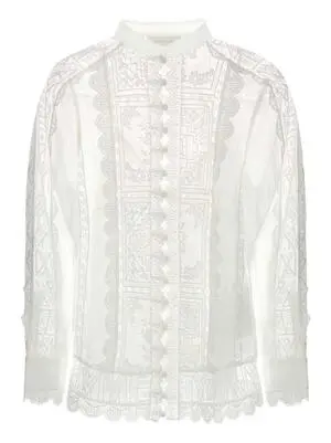 Zimmermann Aster Embroidered Blouse - Multicolor