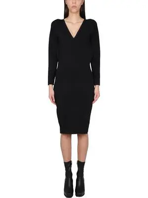 Stella McCartney V-neck Dress - Black