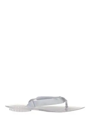 Alaïa Satin Flip-flop Sandals - Gray