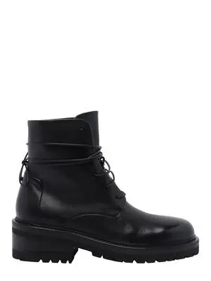 Marsèll Leather Calzone Booties - Black