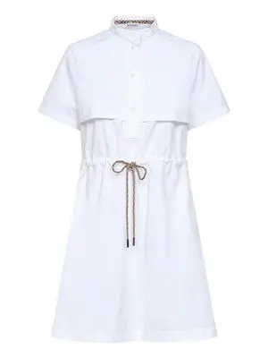Burberry BURBERRY Cotton Poplin Short Dress Multicolor
