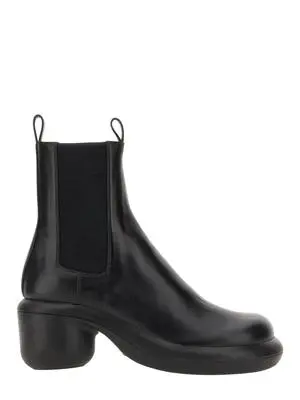 JIL SANDER Leather Boot - Black