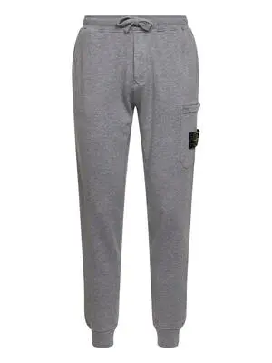 Stone Island Stone Island Men Dust Grey Melange Organic Mélange Cotton Fleece Joggers Multicolor