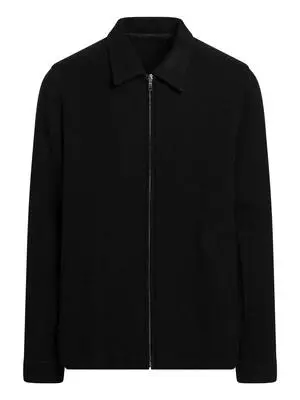 Rick Owens Wool Zip-up Jacket - Black