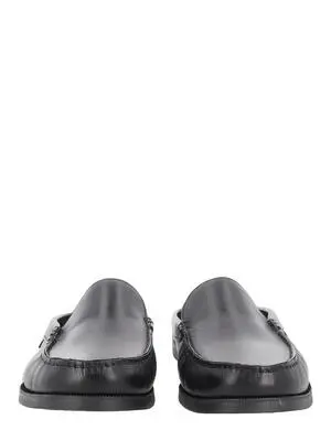 Paraboot Leather Slip-on Moccasins - Black